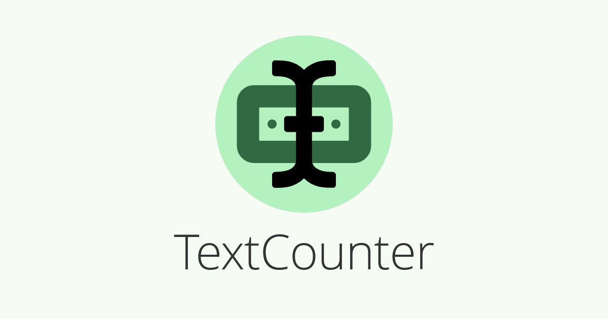 TextCounter — Character, Word, Sentence, and Paragraph Counter